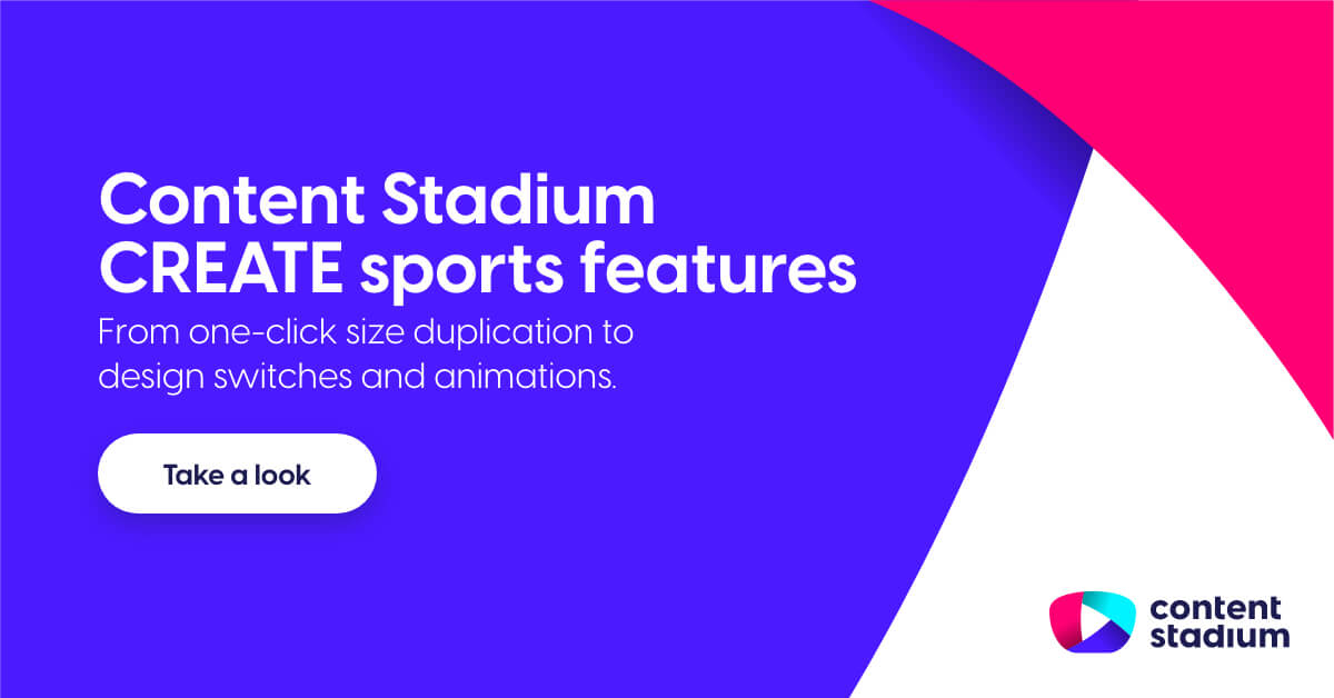 Content Stadium CREATE sports features