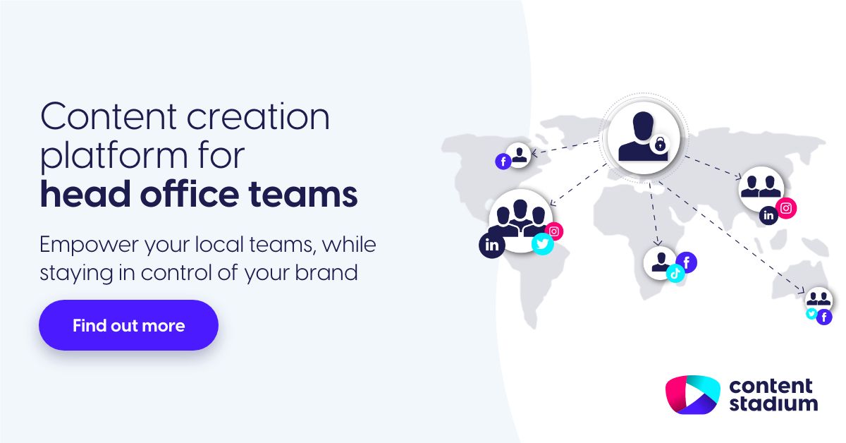 Content creation platform for head office teams • Content Stadium
