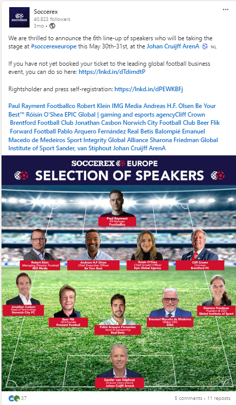 37 event social media post examples