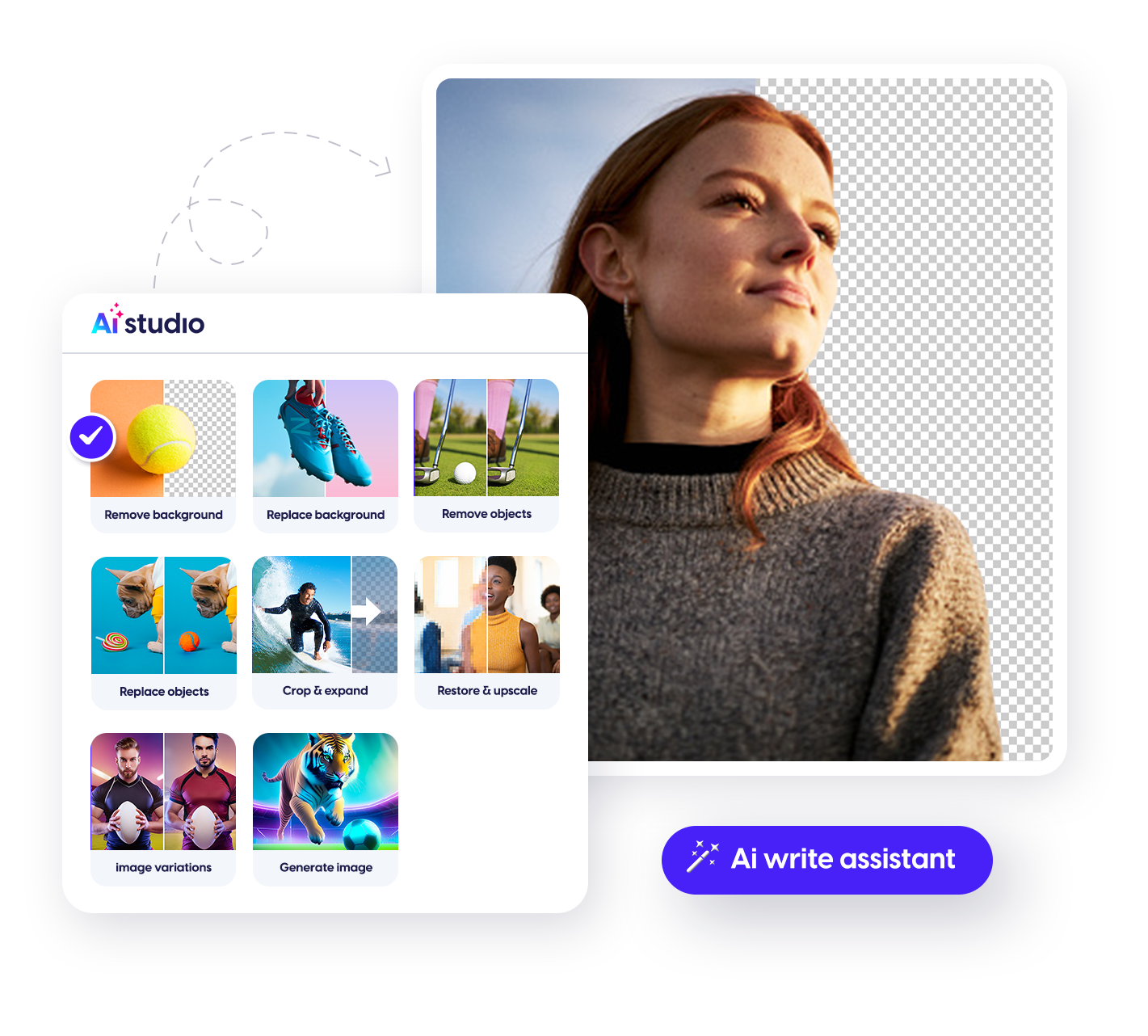 AI Studio • The best AI editing and creation tools, all in one place.